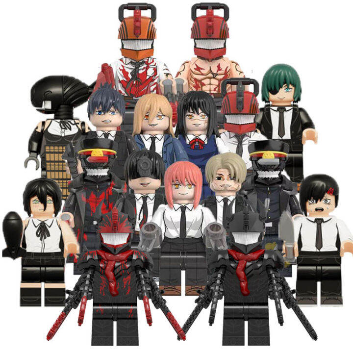 Chainsaw Man Building Blocks Toy Denji Pochita Samurai Ultimate Form ...