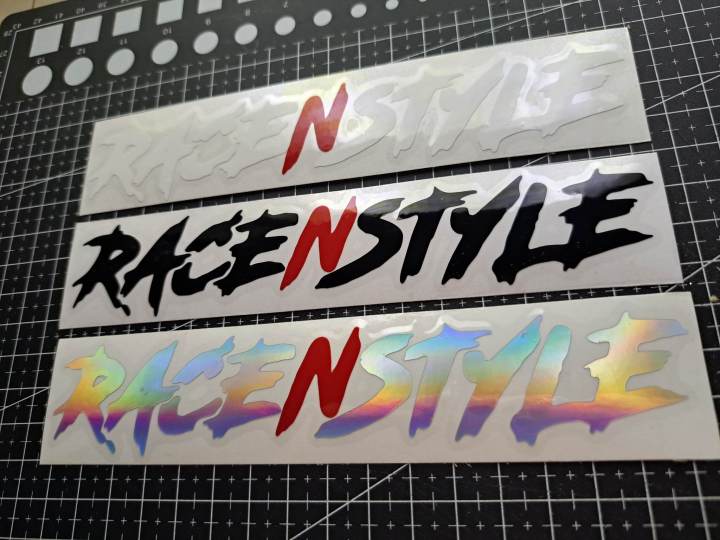 RACE N STYLE DECAL STICKER 9x1.6 INCHES | Lazada PH