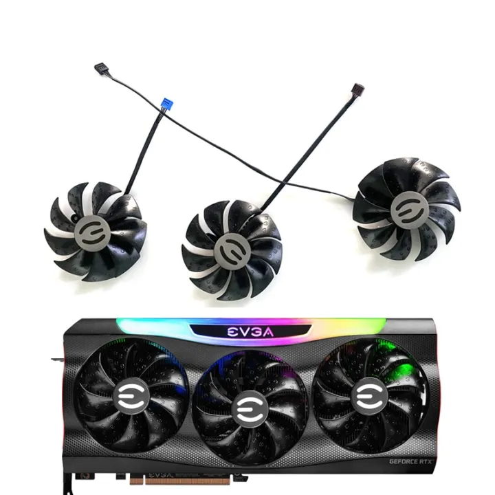 For EVGA Geforce RTX3080 RTX 3090 FTW3 ULTRA Cooling Fan PLD09220S12H ...
