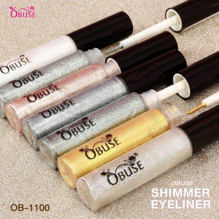 OBUSE EYELINER SHIMMER โอบิวซ์ อายไลเนอร์เนื้อวิ้ง OB-1100 | Lazada.co.th