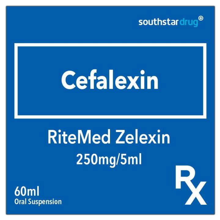 Rx: RiteMed Zelexin Orange Flavor 250mg / 5ml 60ml Granules for Oral ...