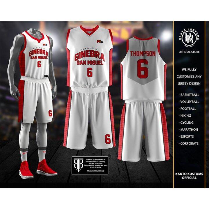PBA “Brgy Ginebra” Basketball Jersey Customize FREE NAME AND NUMBER ...