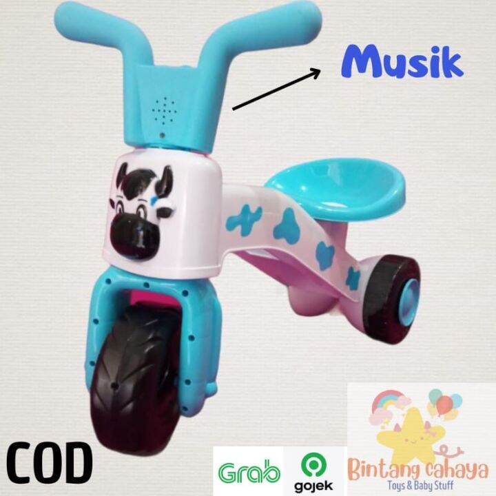 sepeda dorong sapi roda tiga push bike FD 306 305 ride on sepeda anak ...