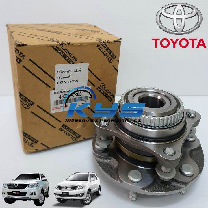 43550-0K030 FRONT WHEEL BEARING with HUB & ABS GEAR # TOYOTA HILUX VIGO 2.5 3.0 KUN25 KUN26 ...