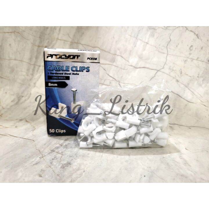 Klem Kabel Paku Beton 8mm Procyon / Klem Beton 8mm Procyon | Lazada ...