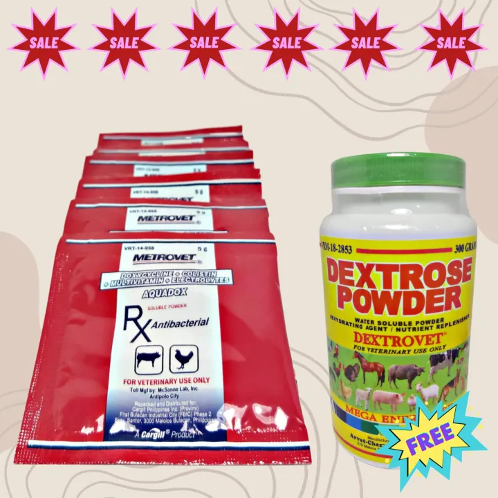 [FCR AGRIVET] PROMO! buy 6 pcs Aquadox with FREE DEXTROVET 300g ...