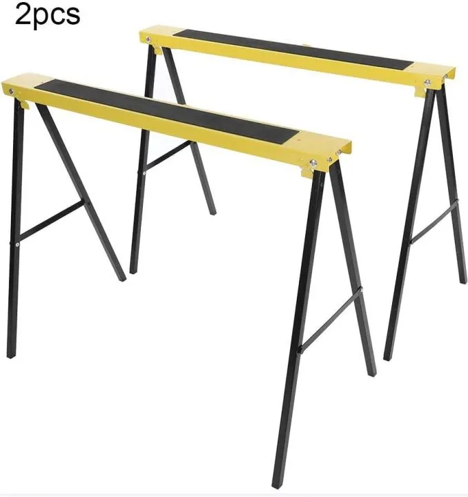 Portable Sawhorse 2-pack Folding Heavy Duty Leg Stand Work Table ...