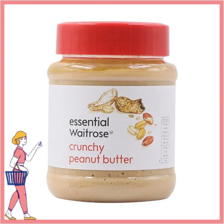 🎯 FLASH SALE 🎯 เวทโทรสเอสเซนเซี่ยลเนยถั่วชนิดบดหยาบ 340กรัม 🎀 Waitrose ...