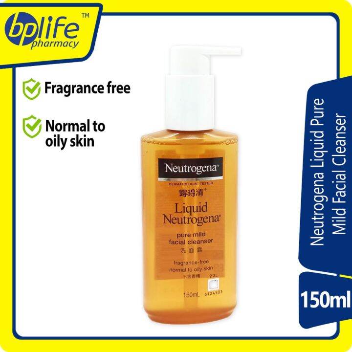 Neutrogena Liquid Pure Mild Facial Cleanser-150ml | Lazada
