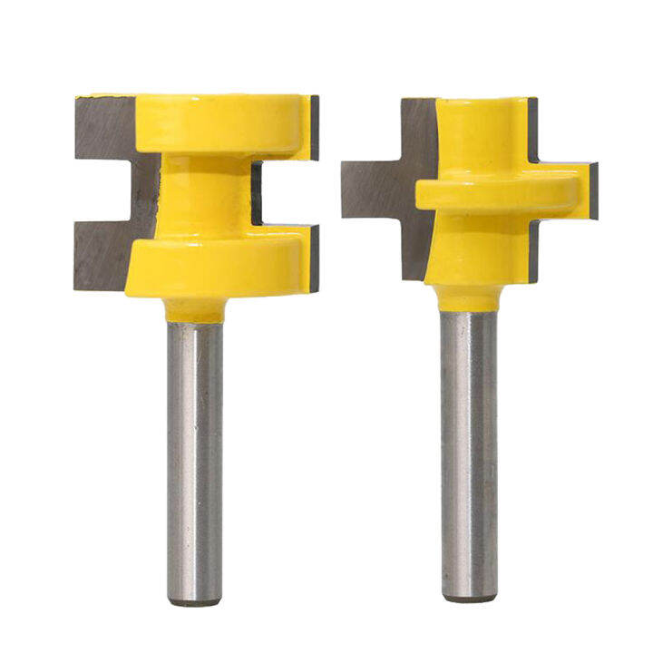 Loviver 2 Bit Tongue and Groove Router 1/4 Inch Shank Woodworking ...
