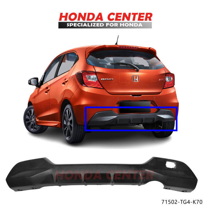 Diffuser difuser spoiler garnish bumper belakang bawah honda all new ...