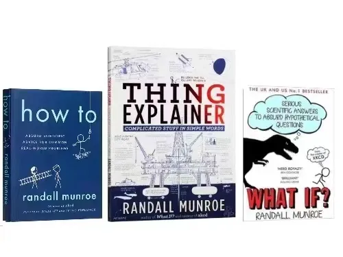 Randall Munroe Collection 3 Books Set (How To/What If?/Thing Explainer ...