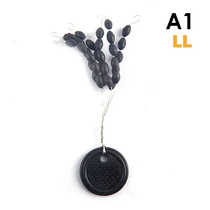 Laoge Rubber Float Stops Space Beans Oval Stopper Connector Line Buoys ...
