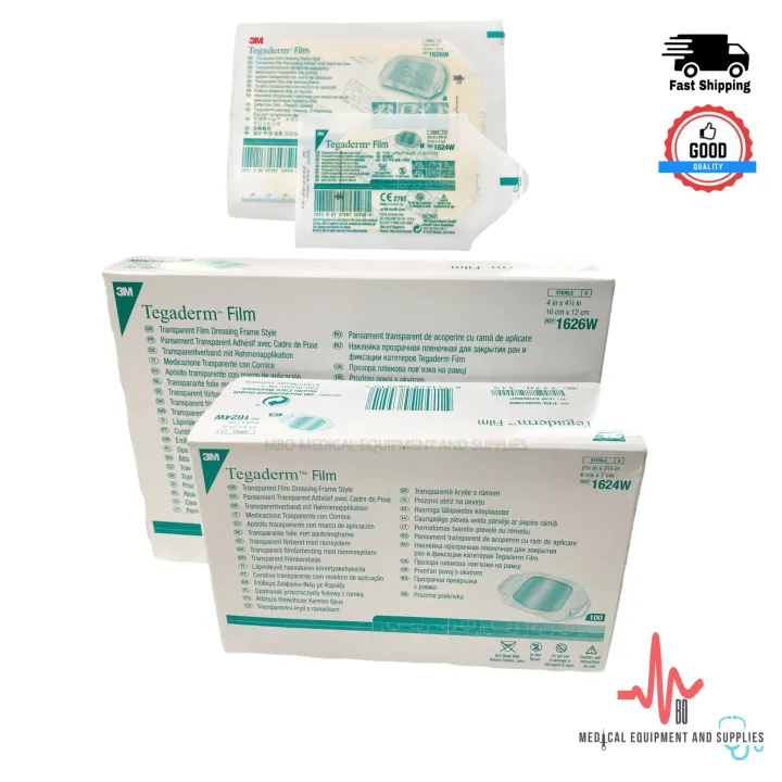 Tegaderm Film 2x2 1624W (100pcs), 4x4 1626W (50pcs)- Per Box | Lazada PH