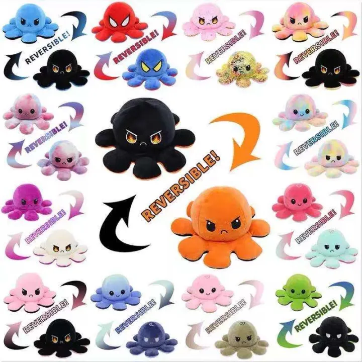 Flip Octopus Flip Octopus Double Sided Flip Octopus Doll Wave Lighten ...