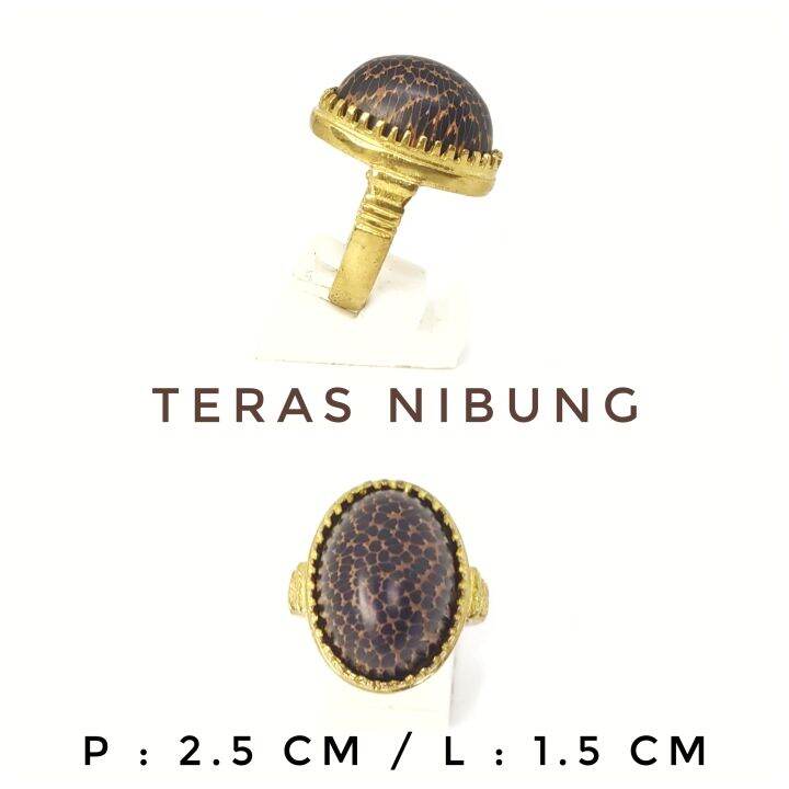 TERAS NIBUNG RING TEMBAGA KUNING / TITANIUM SUPER / KAYU SAJA | Lazada