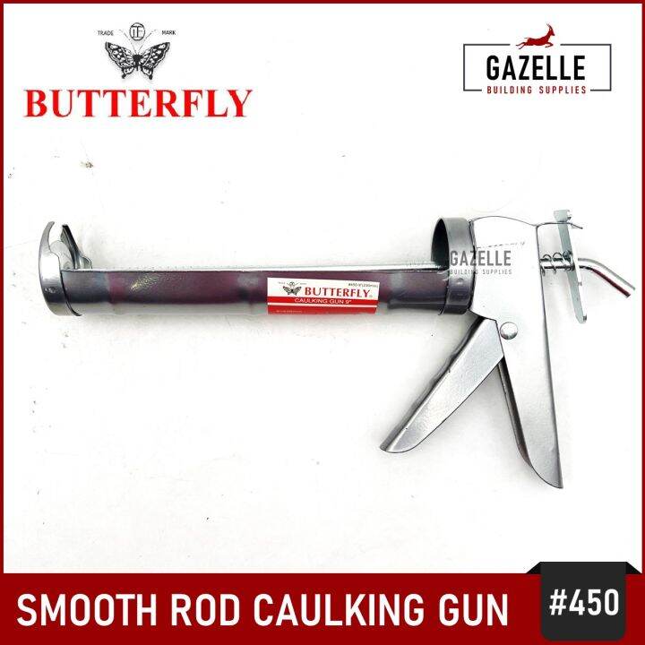 Butterfly Caulking Gun 9" Silicone Sealant Tube Heavy Duty - 450 / 451 ...