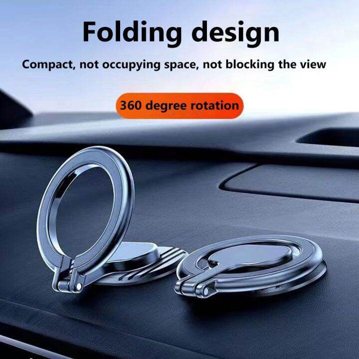 Magnetic Ring Phone Holder in Car Steering Wheel Magsafe Attachable ...