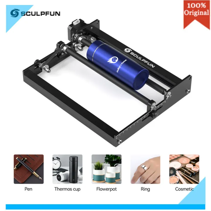 SCULPFUN Laser Rotary Roller Laser Engraver Y-Axis Rotary Roller 360 ...