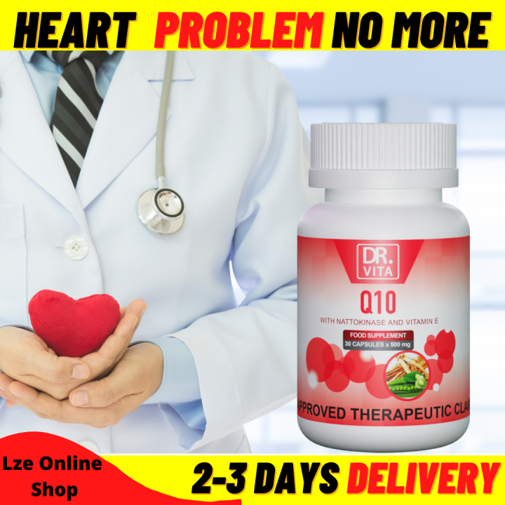CoQ10 Coenzyme Q10 Dr Vita q10 original for heart 30 capsule 500mg dr ...
