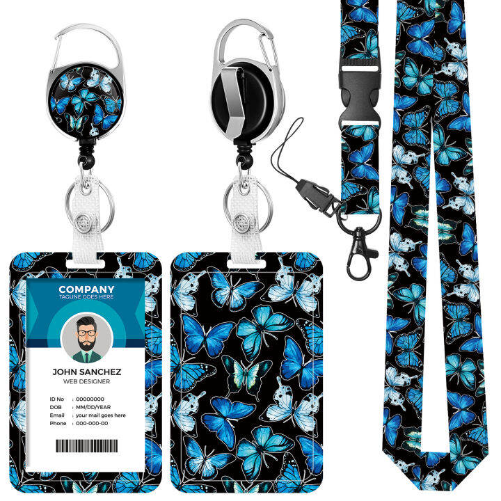 MC Working ID Name Tag / ID Card Badges Holder with Lanyard, Support ...