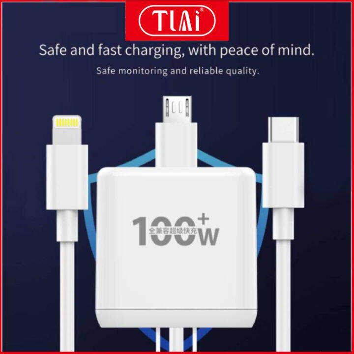 TLAI TP- 605（iph） super faster 100W Fast Charging Data Cable for iph ...