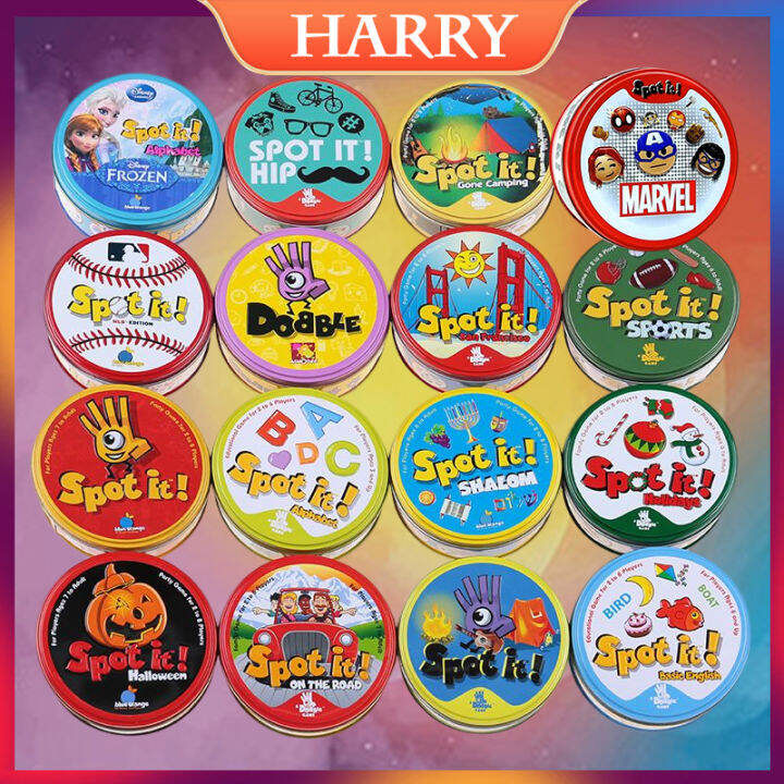 Dobble Card Game Spot It Potte เกมกระดาน 2 ถึง 8 ผู้เล่น สําหรับ ...