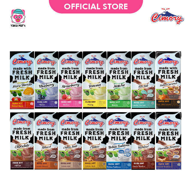 Cimory Fresh Milk Susu UHT 250ml Ready To Drink Semua Varian | Lazada ...
