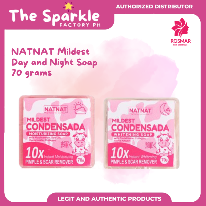 Authentic Natnat by Rosmar Milky Condensada Mildest Day and Night Soap ...