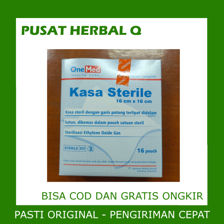 ONEMED KASA STERIL 16CM X 16CM ISI 16 KASSA ONE MED | Lazada Indonesia