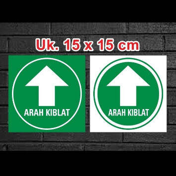 STIKER ARAH KIBLAT MASJID/MUSHOLA.stiker sign Rambu k3 | Lazada Indonesia