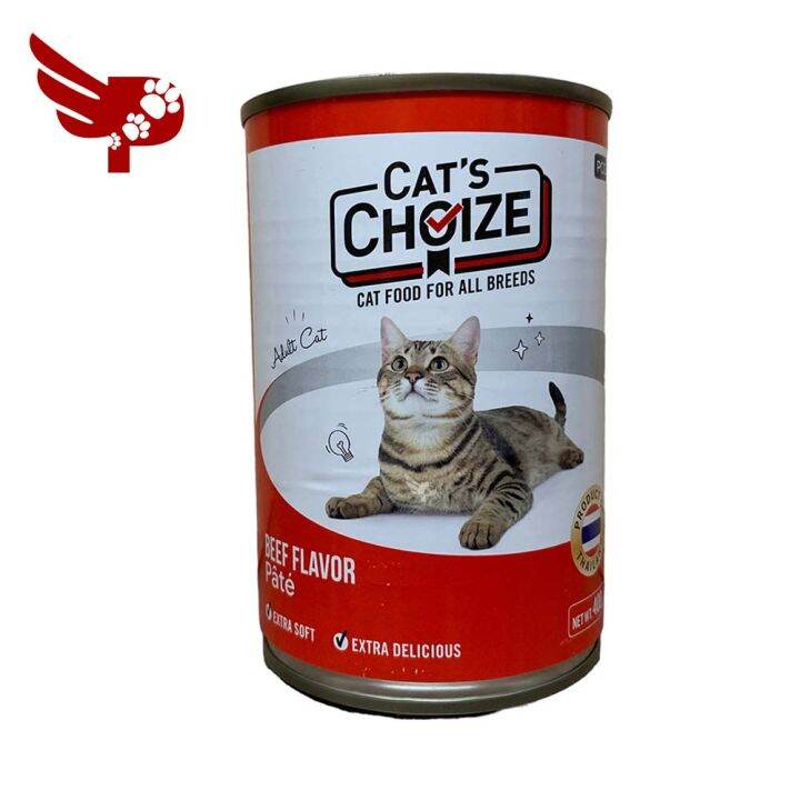 Cat's Choize 400g - Beef Flavor - Cat Food for All Breeds - Canned Wet ...