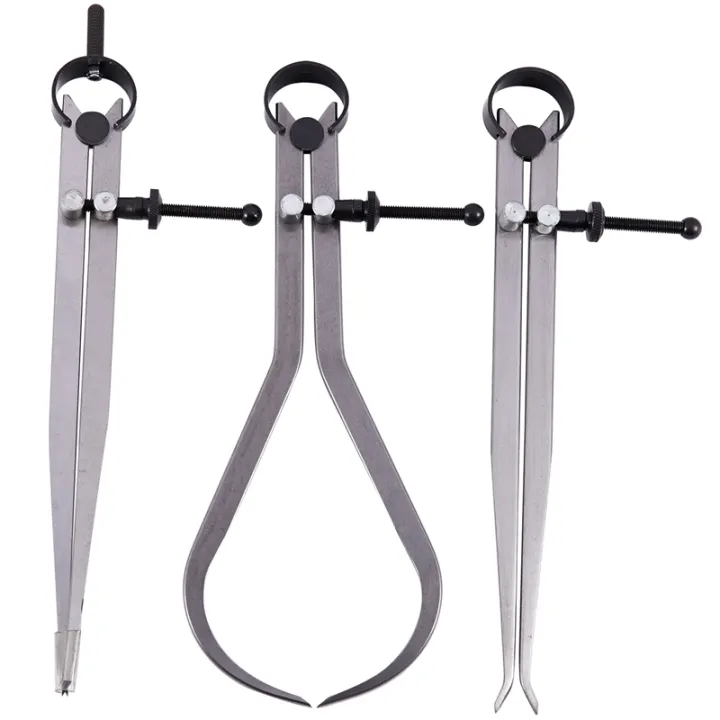 Spring Inside Outside Divider Caliper Set 8-Inch Machinist Tools 3-Pack ...