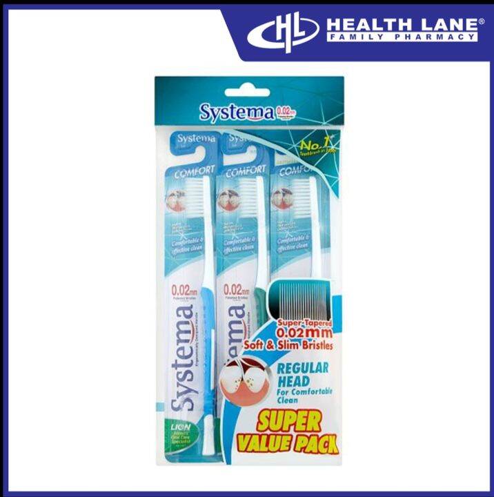 SYSTEMA TOOTHBRUSH COMFORT (3'S) | Lazada