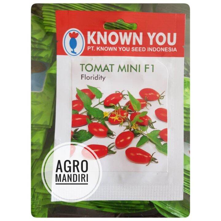 Benih Bibit Tomat Mini Floridity isi 50 Butir Known You Seed | Lazada ...