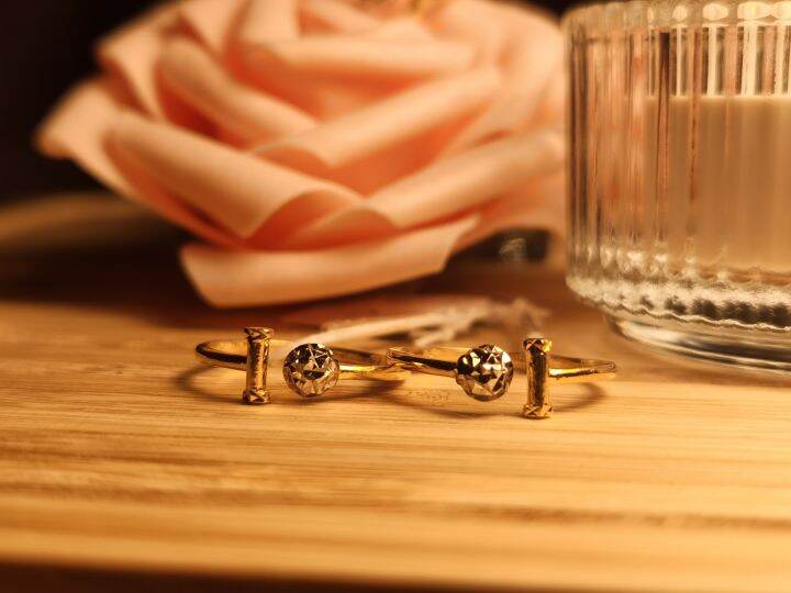 916 Gold Branded Ring Unique / 916 黄金品牌精致戒指 / 916 Emas Cincin Jenama ...