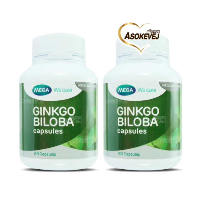 Mega We Care Ginkgo Biloba 40mg 60 Capsules เมก้า วีแคร์ จิงโก บิโลบา ...