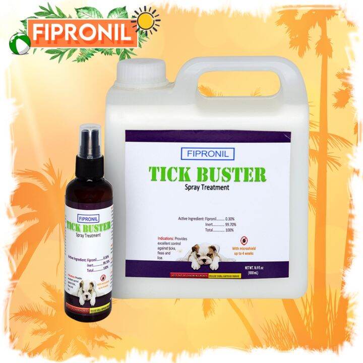 (1Liter) Tick Buster Fipronil Anti-Ticks & Fleas w/free 100ml | Lazada PH