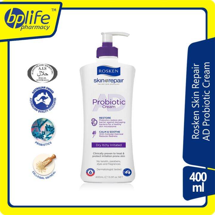 Rosken Skin Repair AD Probiotic Cream 400ml | Lazada