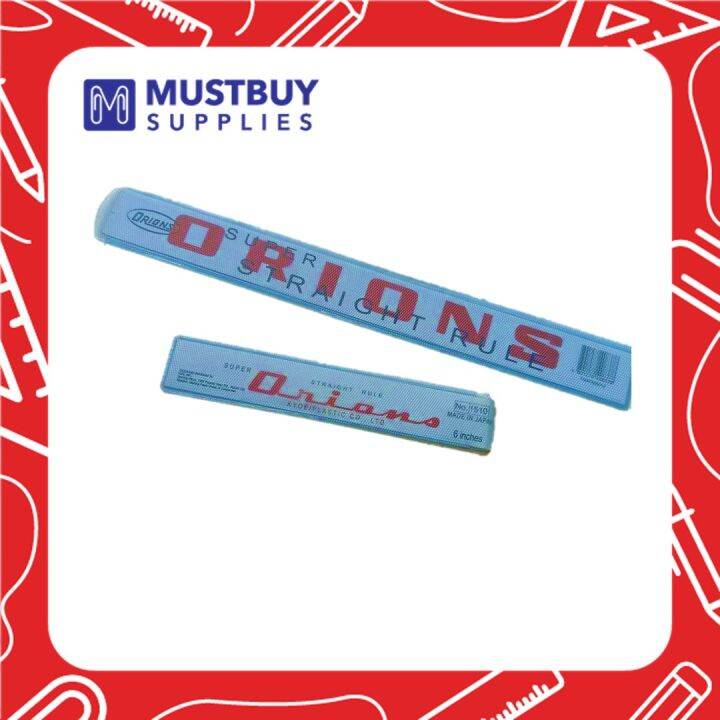 Orion Plastic Ruler 6inch and 12inch | Lazada PH