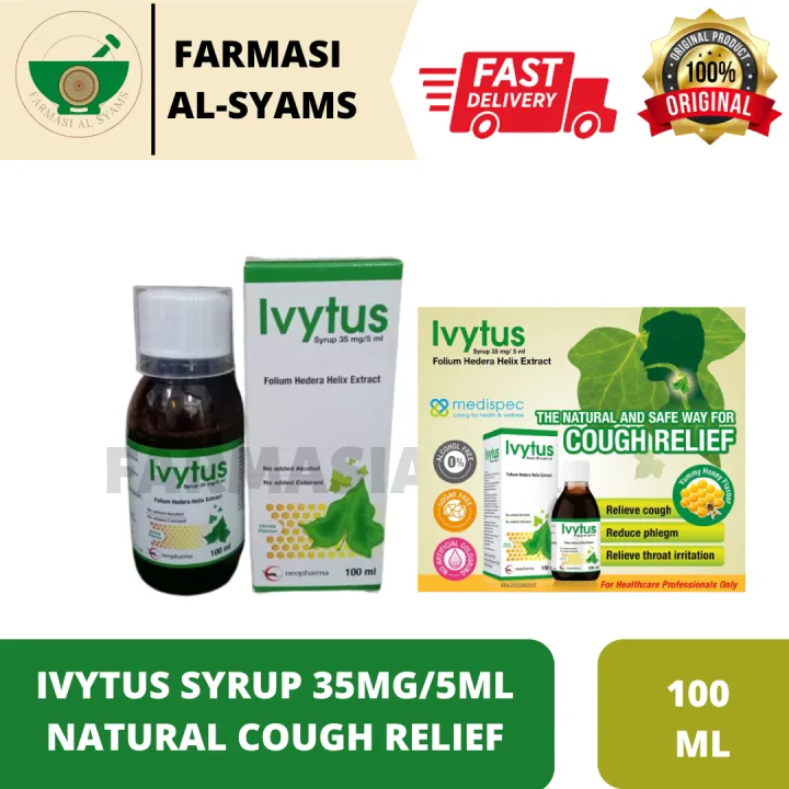 IVYTUS COUGH SYRUP 100ML (Dried Ivy Leaf Extract) | Lazada