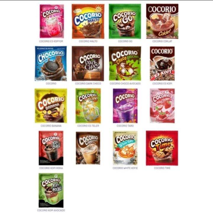 Cocorio Minuman Instant Serbuk Aneka Rasa Perrenteng Isi 10 Sachet ...