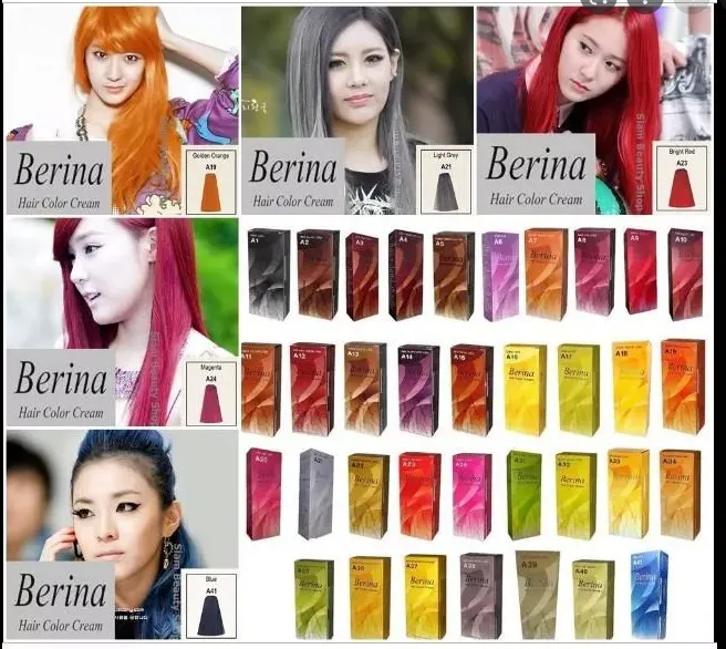 ⚡FLASH SALE⚡♡พร้อมส่ง Berina Hair Color ครีมเปลี่ยนสีผม เบอรีน่า เปล่ง ...