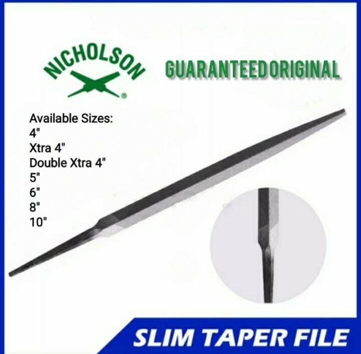 Slim Taper File Triangle Shape File kikil Nicholson | Lazada PH