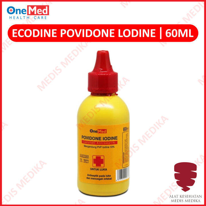 Ecodine Povidone Iodine 60 ml Obat Luka Merah Sejenis Betadine OneMed ...