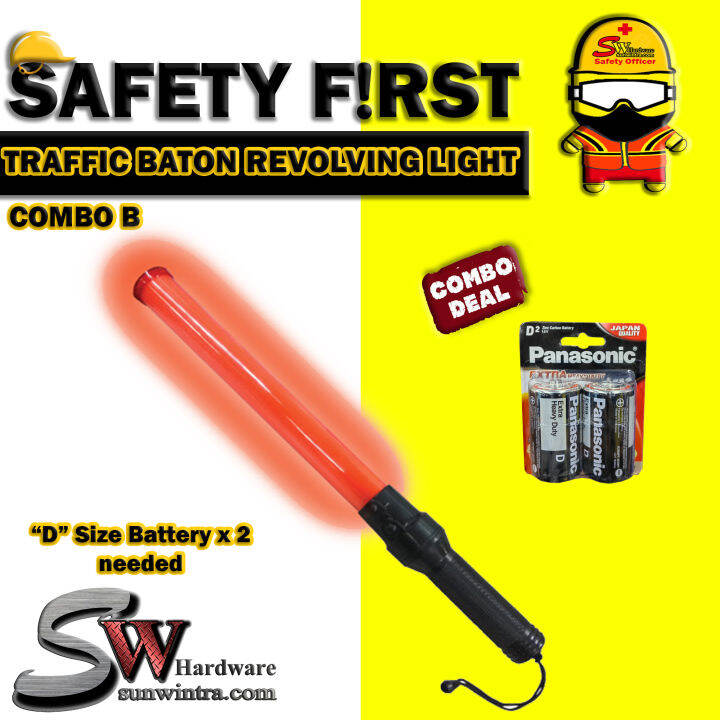 SW Hardware High Quality Traffic Baton REF Baton Revolving Light | Lazada