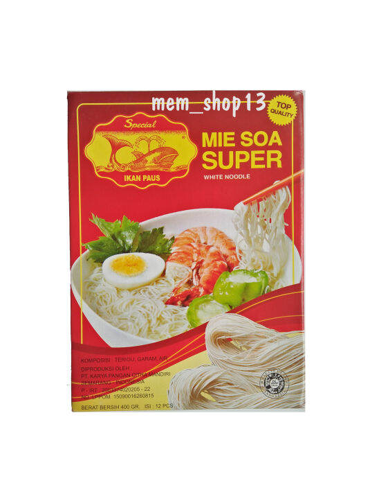 Miesoa Misoa Super White Noodle Special Ikan Paus Kotak Merah | Lazada ...