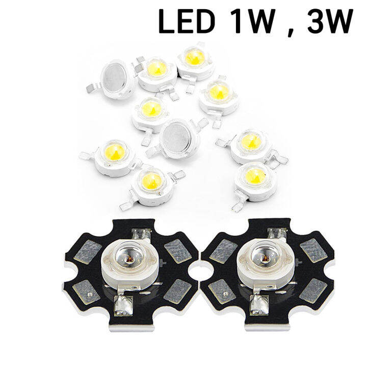 LED 1W 3W COB Lamp Chip 3.2-3.6V Input 100-220LM Mini Bulb Diode with ...
