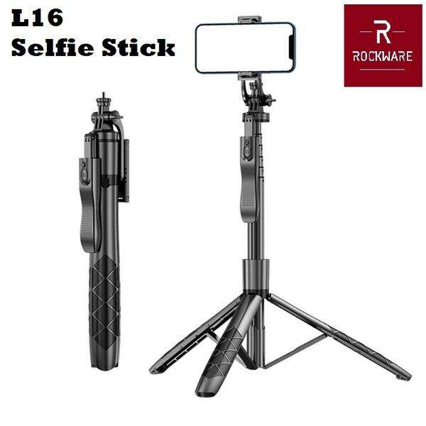 ROCKWARE L16 - Tripod Tongsis Selfie Stick Hand-held Stabilizer | Lazada Indonesia