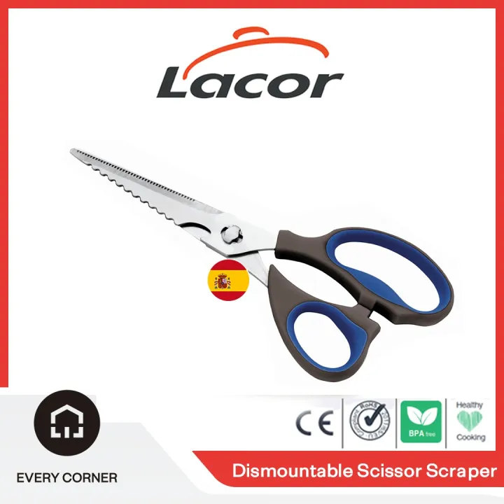 LACOR DISMOUNTABLE & DETACHABLE SCISSOR, FISH CRAPPER AND MEAT SCISSORS ...